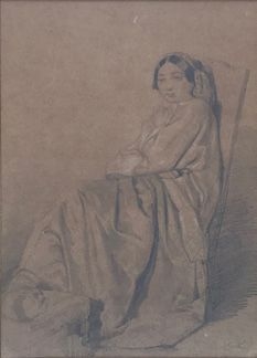 Emile Charles Joseph Loubon | Femme provençale assise | MutualArt