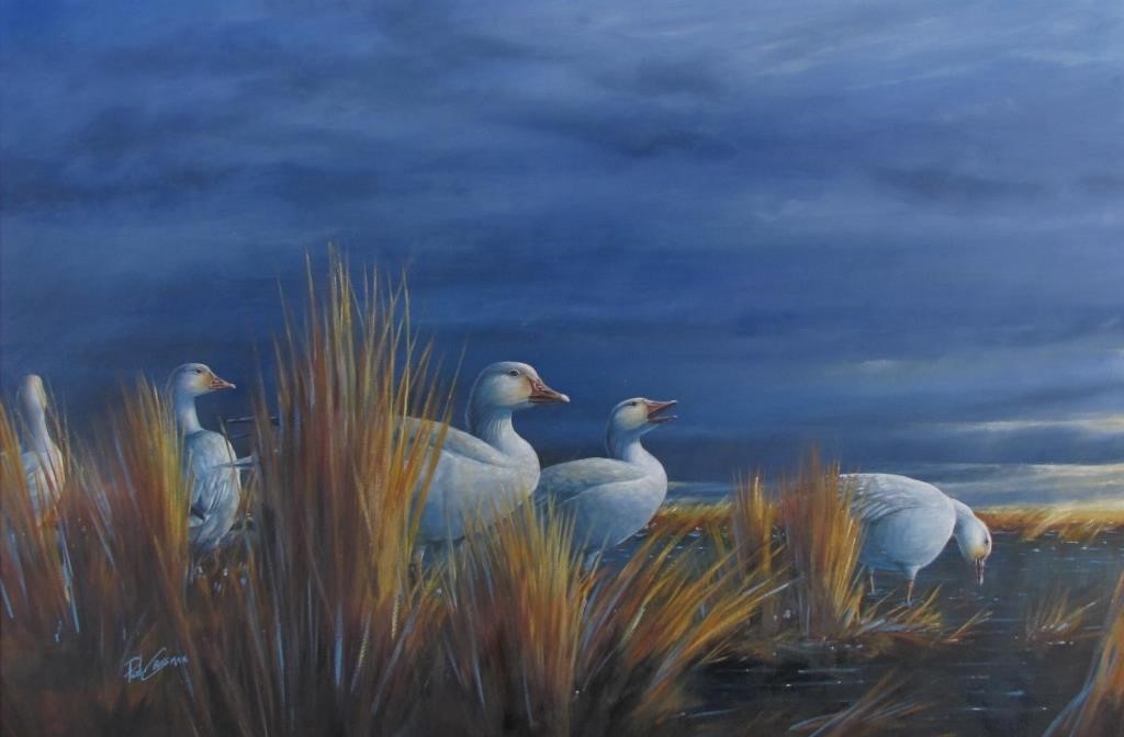 Rod Crossman | Ducks at Marsh | MutualArt