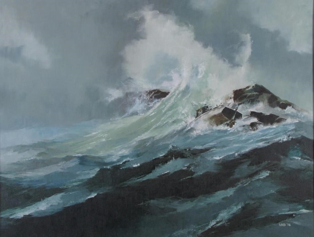 Jan Wills | Fisherman Breaking Up | MutualArt