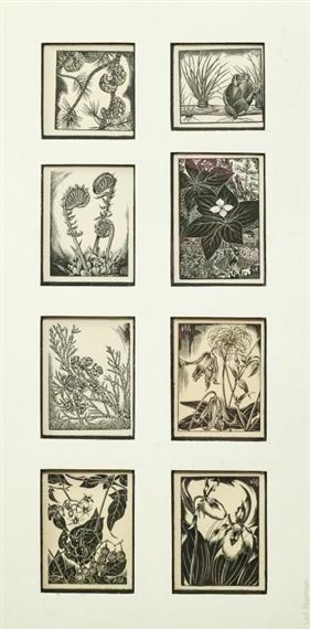 Henry Eric Bergman | 8 works: Floral motifs | MutualArt