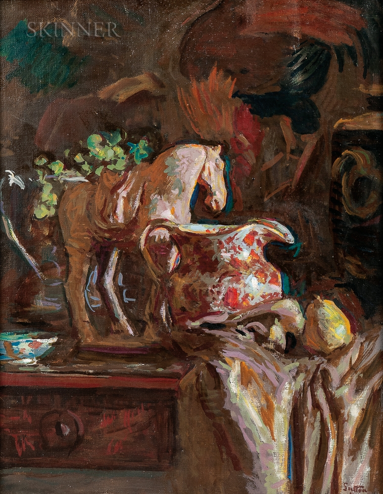 Harry P. Sutton Jr. | Still Life with Tang Horse and Pottery Pitcher ...
