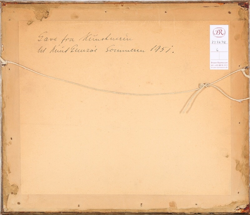 Johannes Larsen | Birds flying over open fields (1951) | MutualArt