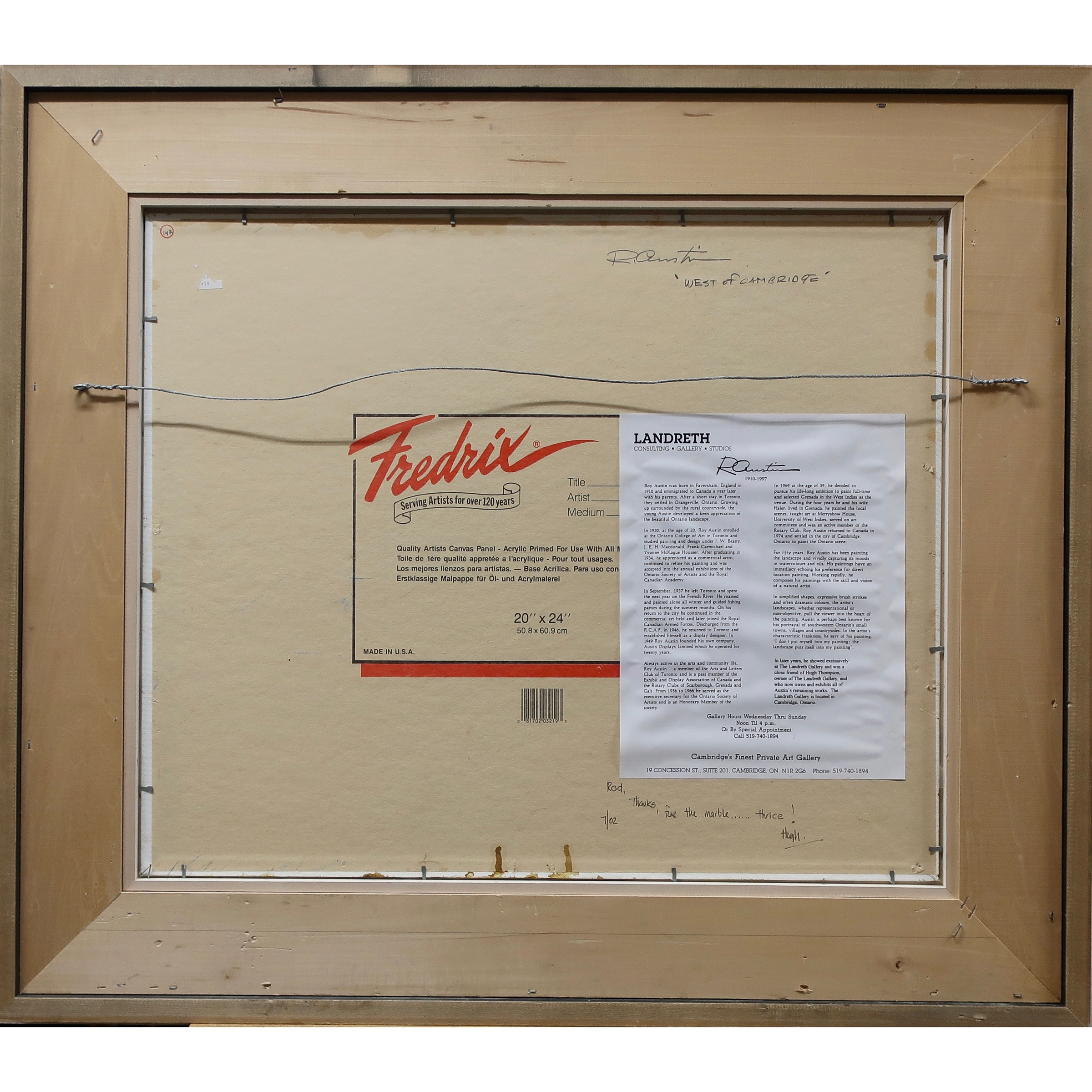 Roy Austin | WEST OF CAMBRIDGE | MutualArt