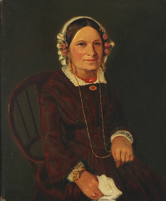 Danish School, 19thCentury | Portrait of Countess Danner (1870) | MutualArt