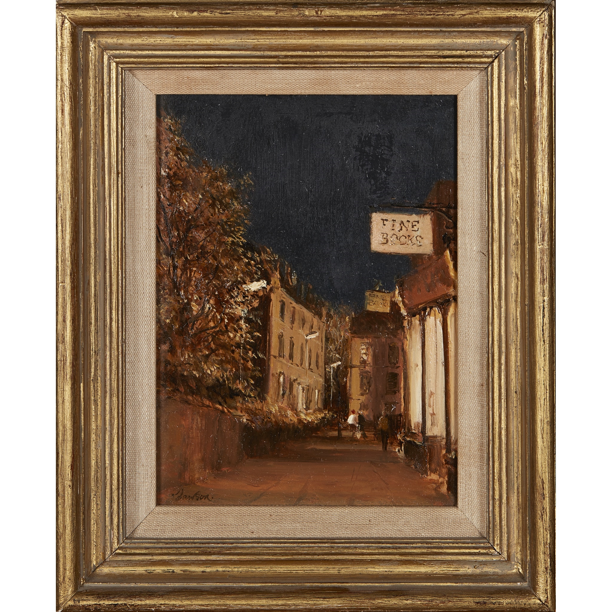 Edward Dawson | NIGHT EFFECT: PATH IN KENSINGTON | MutualArt
