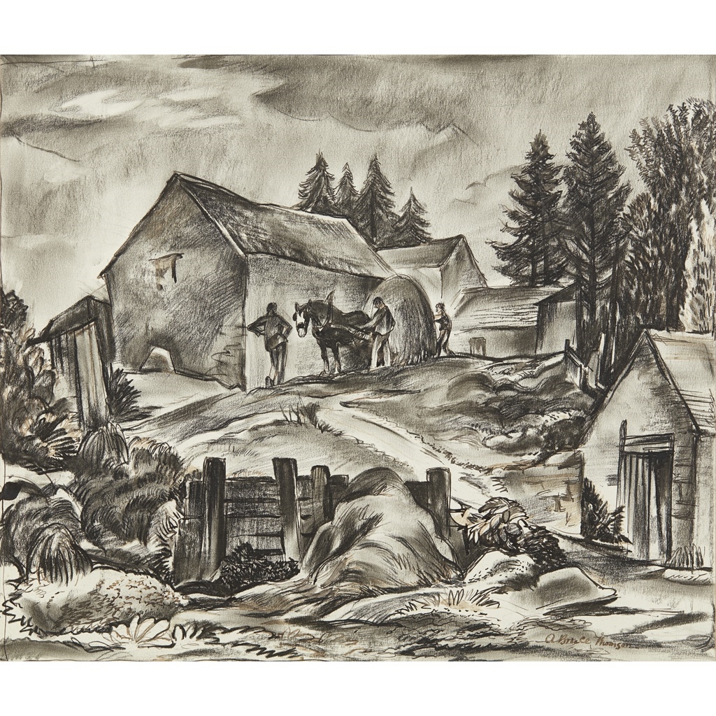 Adam Bruce Thomson | HIGHLAND FARM STEADING | MutualArt