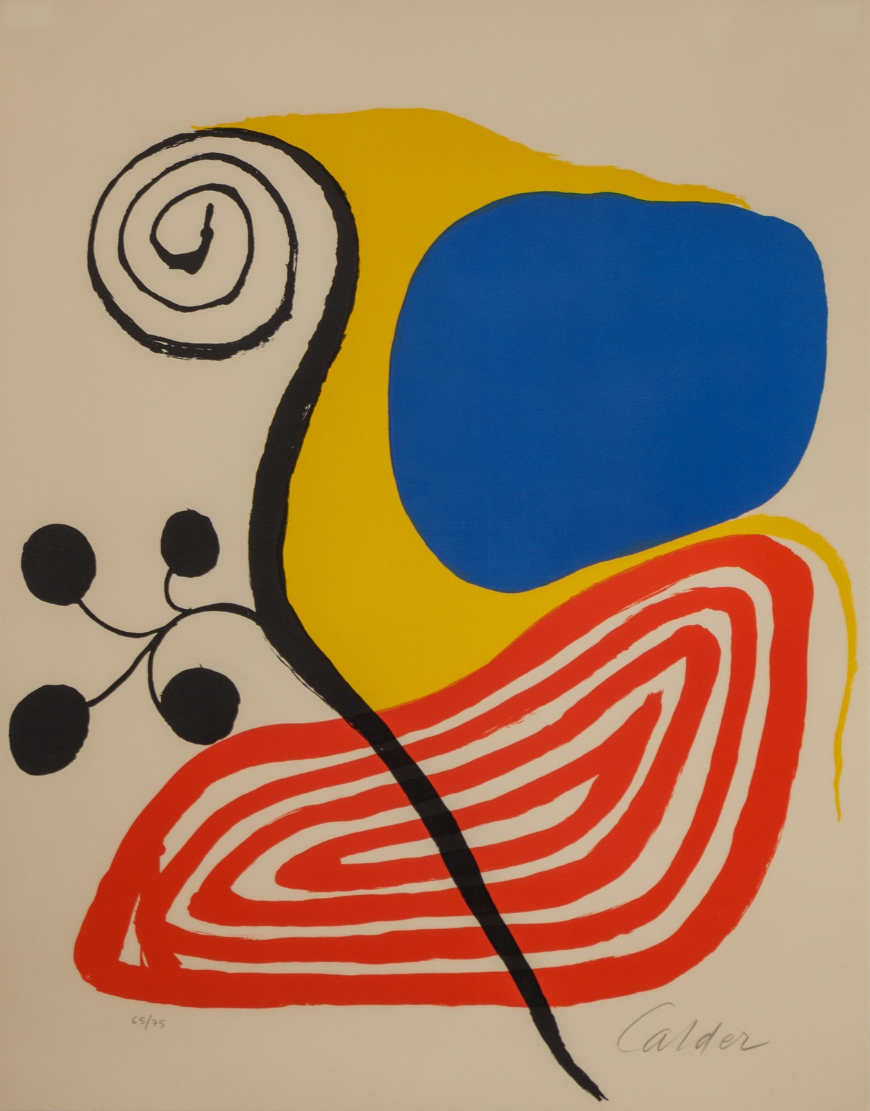 Alexander Calder | The Triangles and Spirals (1973) | MutualArt