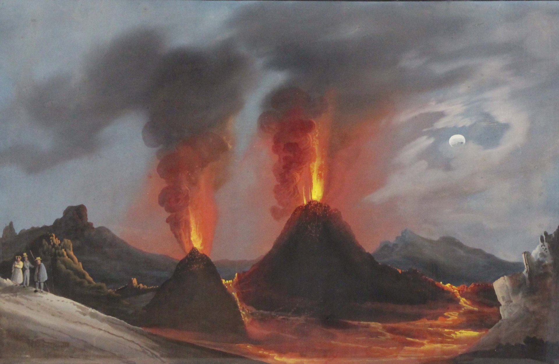 Italian School, 19th Century | Volcanic Eruptions (1854) | MutualArt