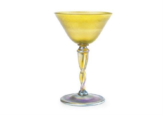 Tiffany Studios | Favrile glass wine glass | MutualArt