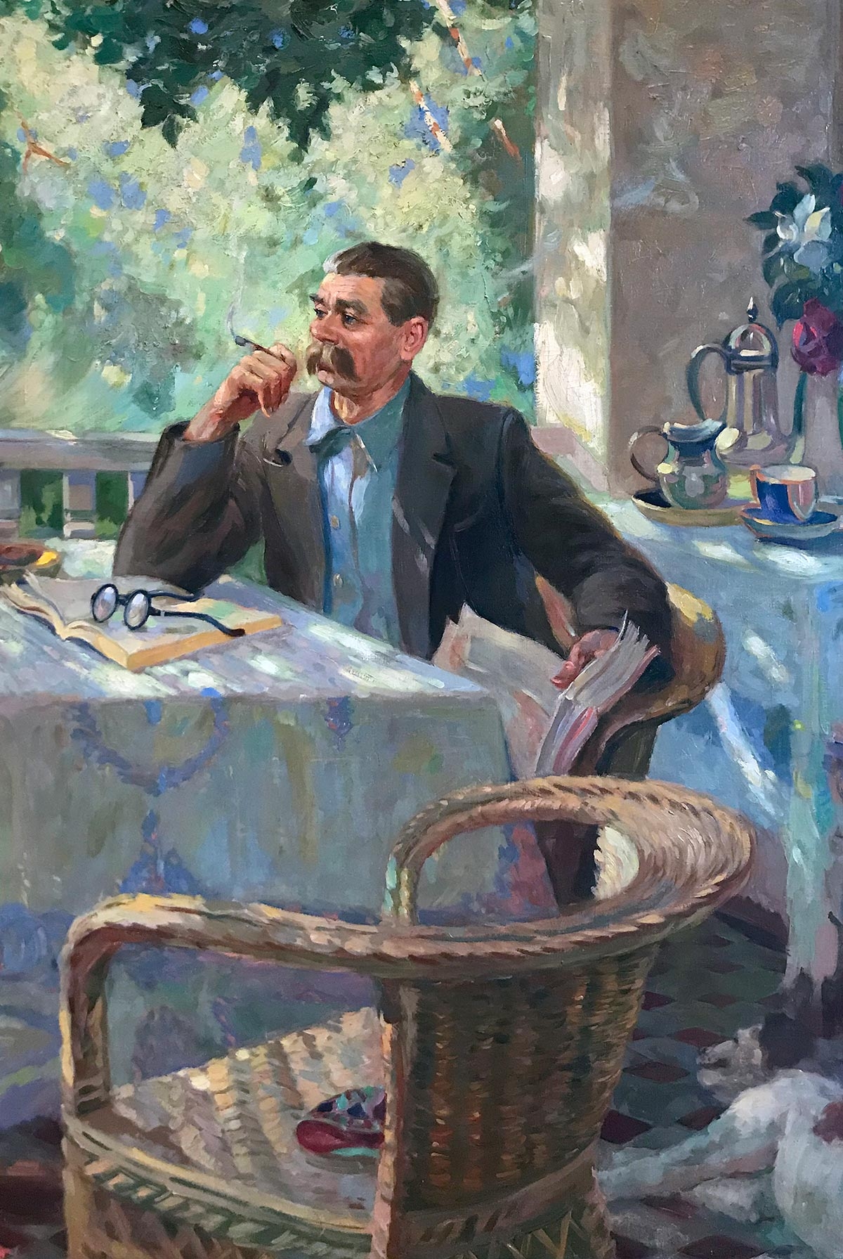 Alexander Mikhailovich Gerasimov | Fragment of the picture I.V. Stalin ...