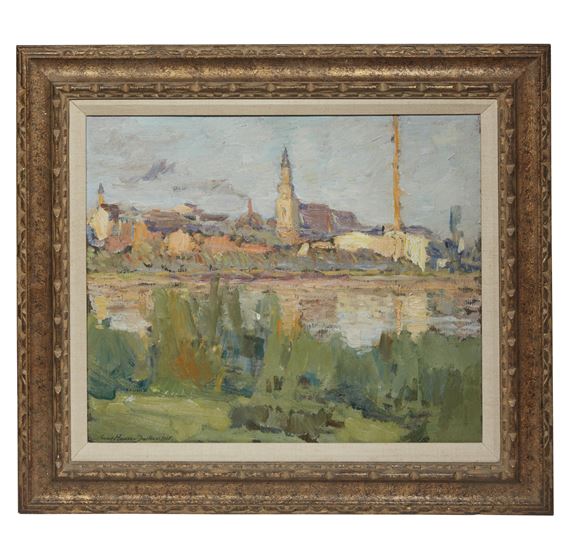 Kurt Haase-Jastrow | Village scene (1915) | MutualArt