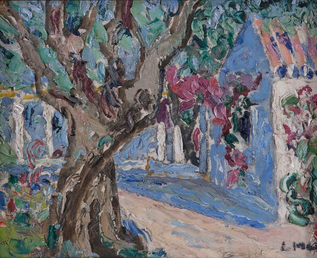 Letitia Marion Hamilton | Courtyard of hotel in Andalusia | MutualArt