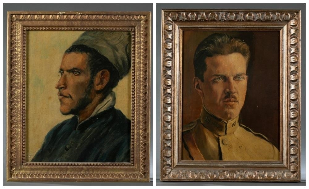 Caleb Arnold Slade | Two World War I era portraits | MutualArt