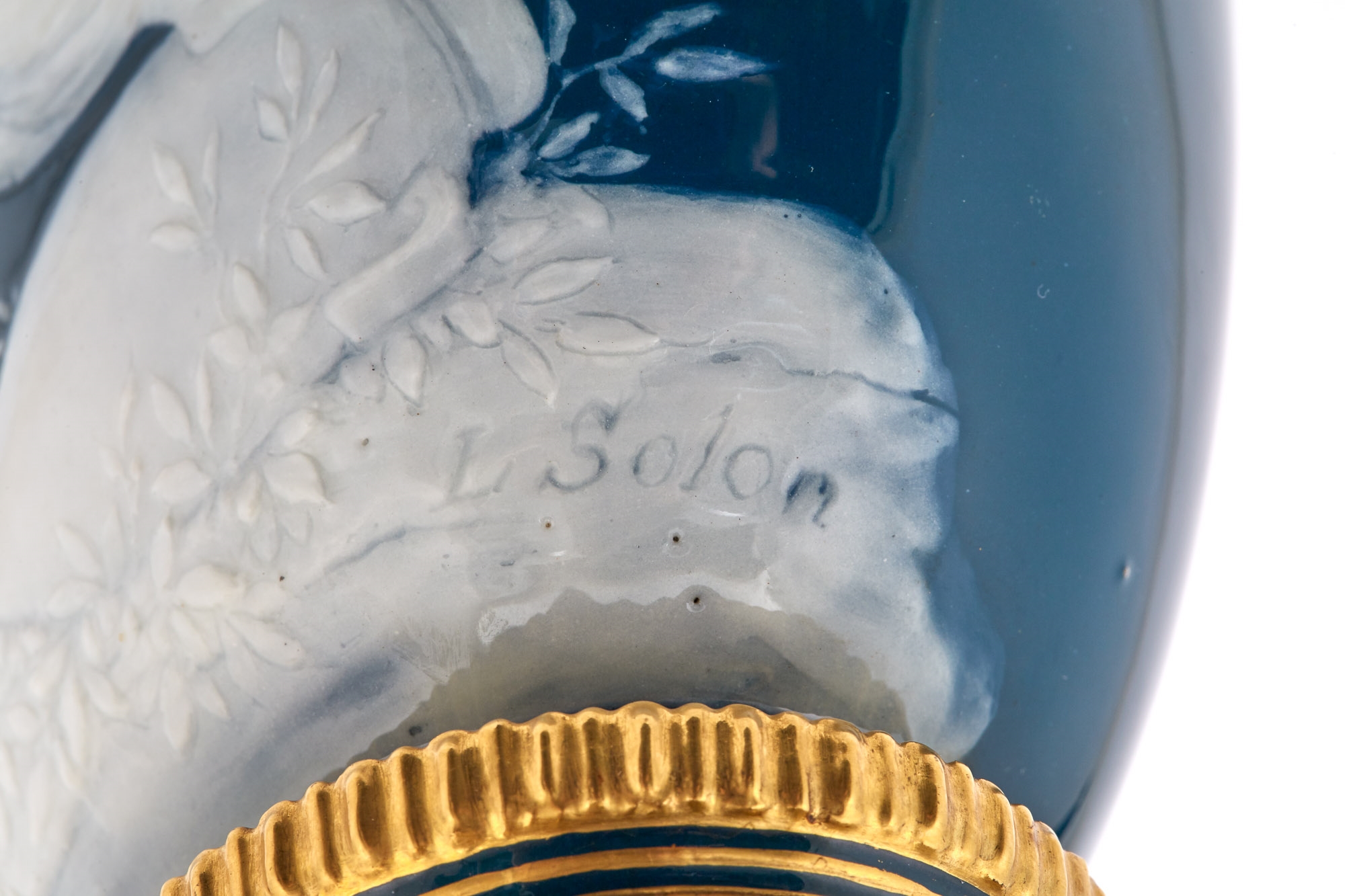 Marc-Louis-Emanuel Solon | Mintons Gilt Decorated Pâte-sur-Pâte ...