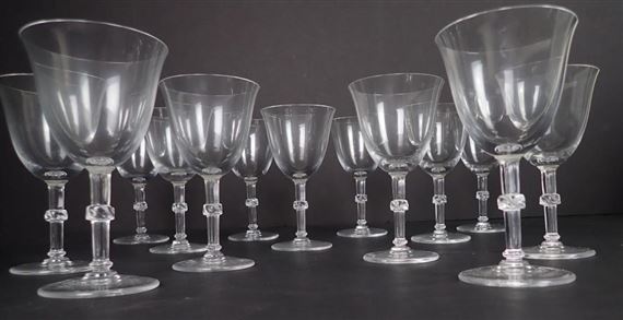 René Lalique | 13 Works: Beaugency Wine Glasses | MutualArt
