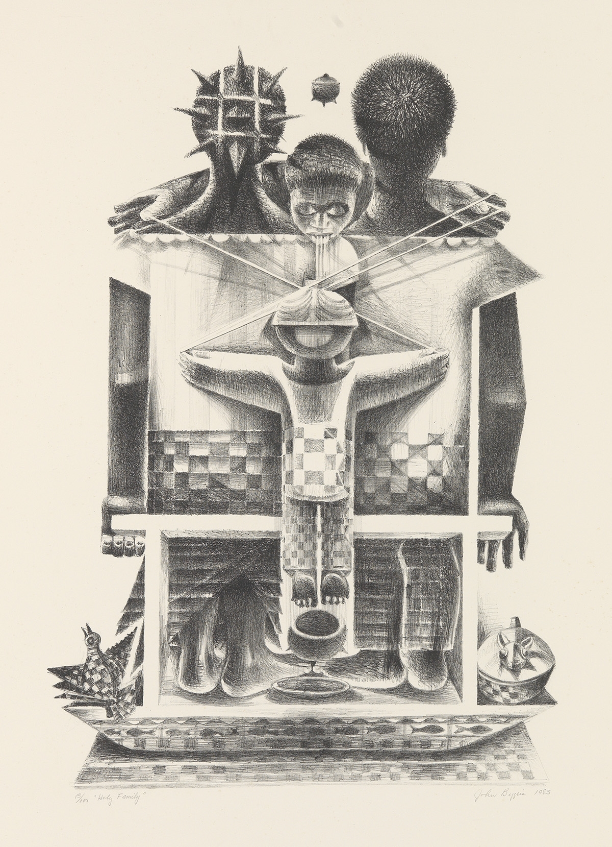 John Biggers | Holy Family (1983) | MutualArt