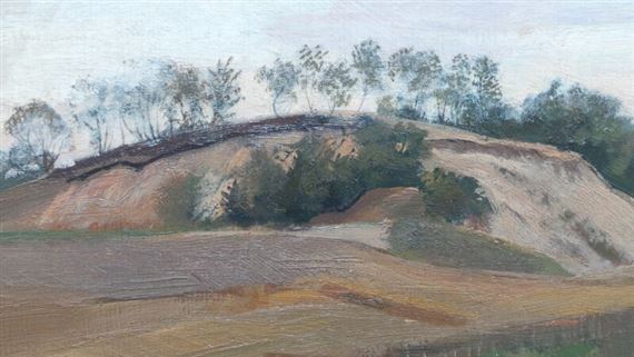 Andreas Friis | A hilly landscape (1924) | MutualArt