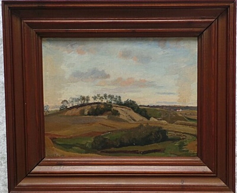 Andreas Friis | A hilly landscape (1924) | MutualArt