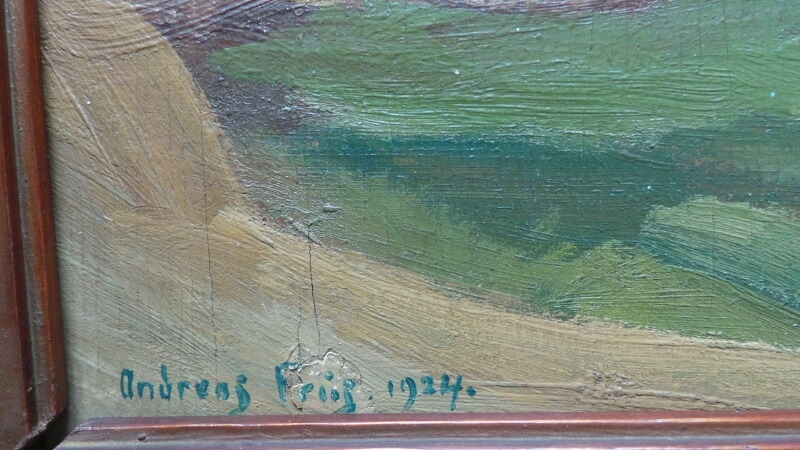 Andreas Friis | A hilly landscape (1924) | MutualArt