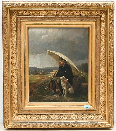 Hermann Gehrich | Maler vom Gewitter überrascht | MutualArt