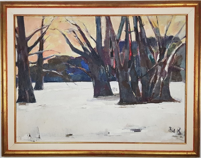 Rudolf Bér | WINTER LANDSCAPE | MutualArt