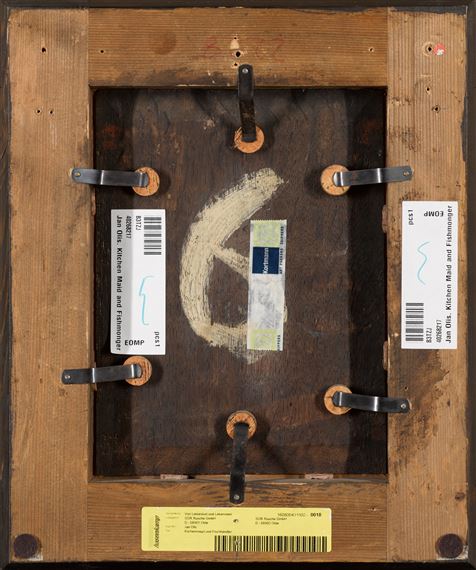 Jan Olis | A kitchen maid and a fishmonger in an interior (1610 - 1676 ...