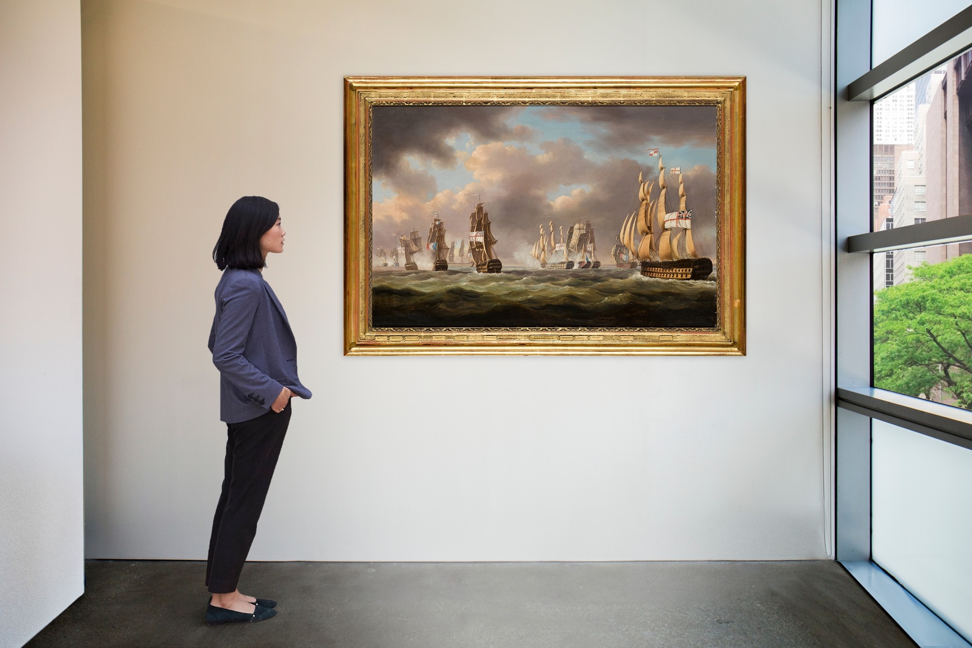 Robert Dodd | The battle of San Domingo, 6 February 1806 (1806) | MutualArt