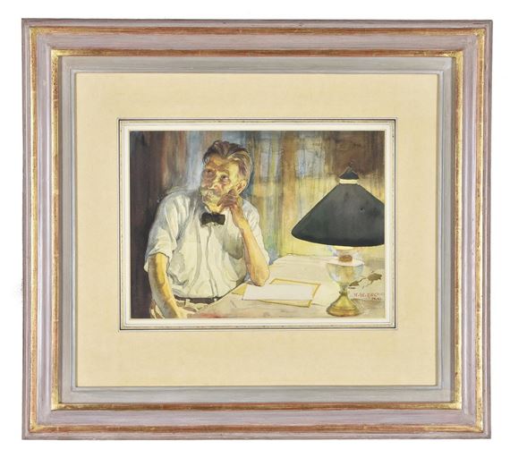 Gajanan Savlaram Haldankar | Portrait of Albert Schweitzer | MutualArt