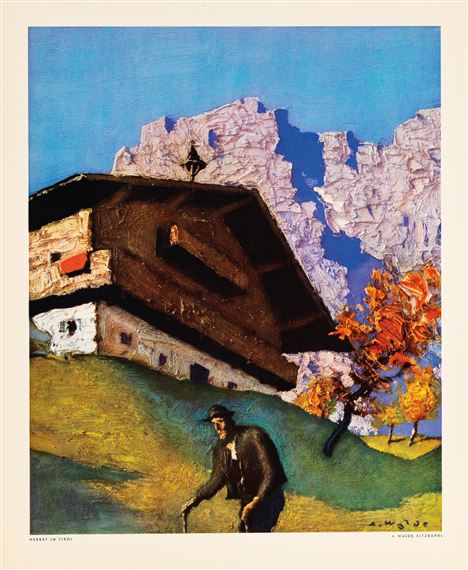 Alfons Walde | mixed lot of 6 prints in colour after paintings by the ...