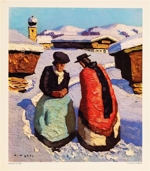 Alfons Walde | mixed lot of 6 prints in colour after paintings by the ...