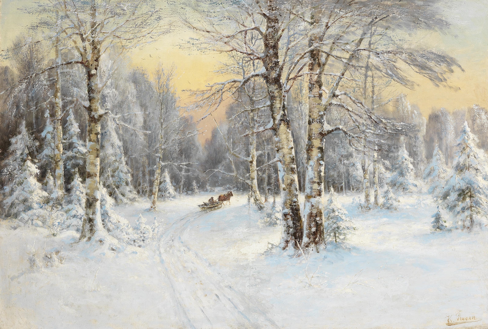 Karl Rosen | Winter Landscape | MutualArt