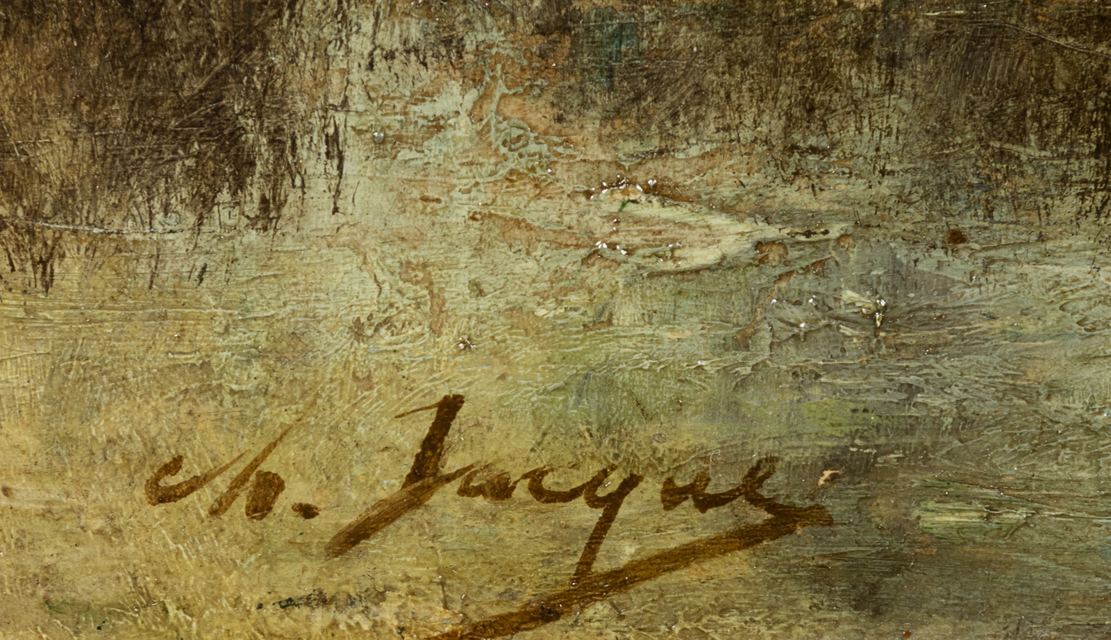 Charles Émile Jacque | Barbizon Landscape | MutualArt
