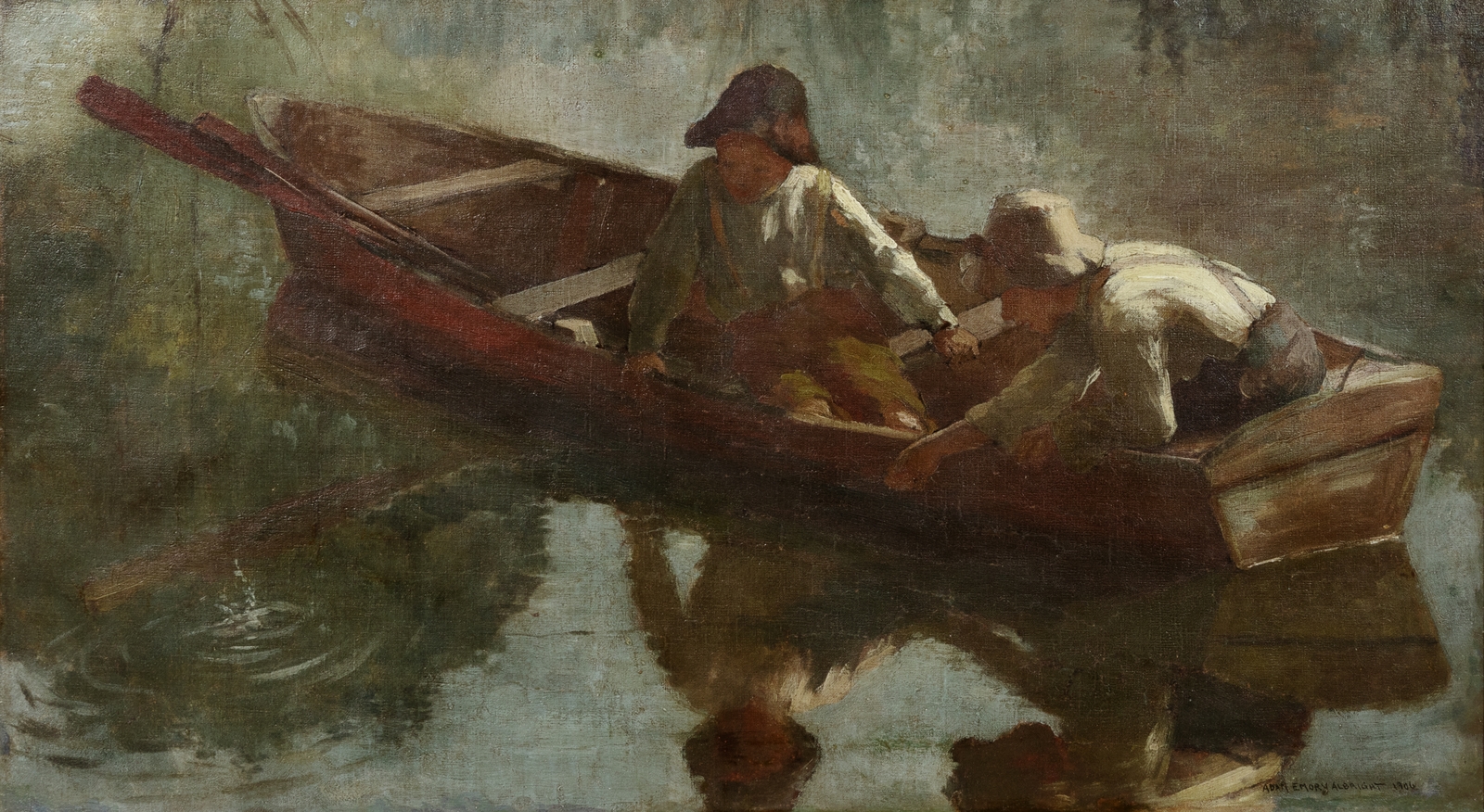 Adam Emory Albright | Untitled (The First Cast) (1906) | MutualArt