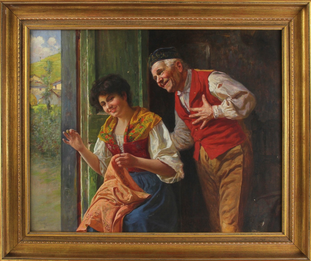 Antonio Zoppi | Couple in Doorway | MutualArt