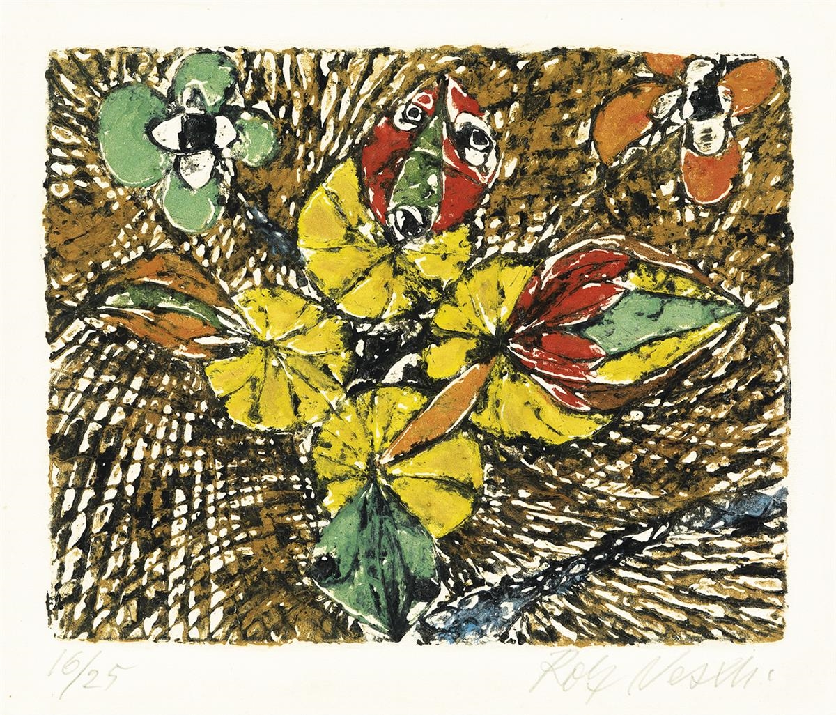 Rolf Nesch | Blume (1969) | MutualArt