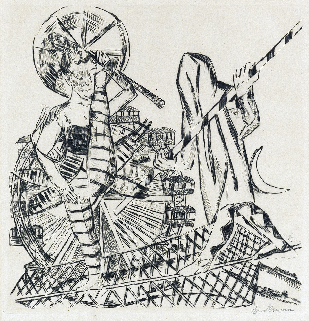 Max Beckmann | Der Seiltänzer (1921) | MutualArt