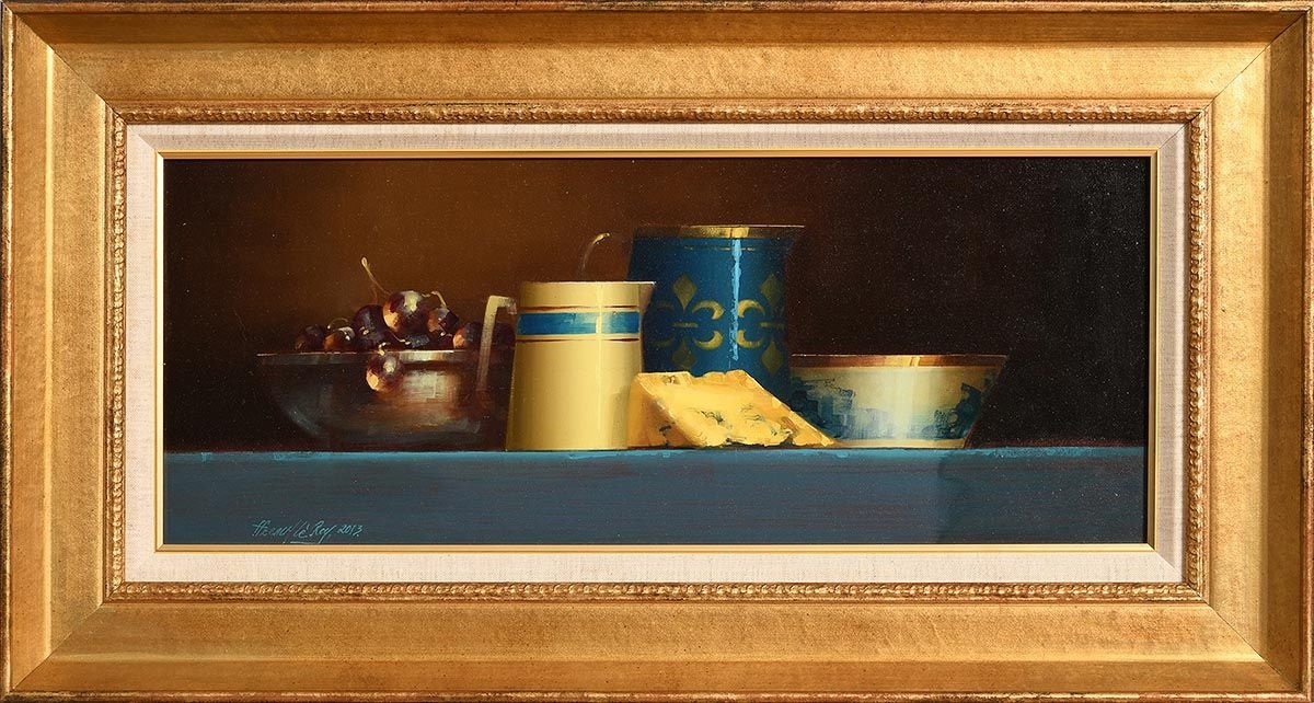 David French le Roy | Still Life - Stilton and Grapes (2013) | MutualArt