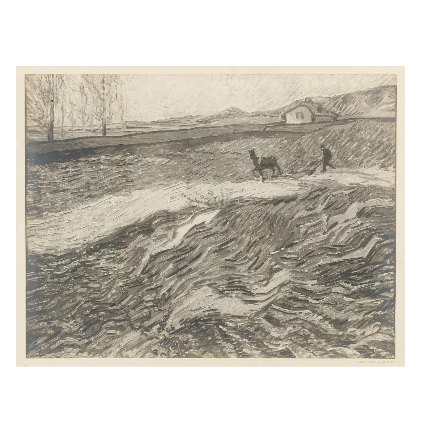Eugene Druet | Vincent van Gogh's Laboureur dans un champ (1907 - 1912 ...