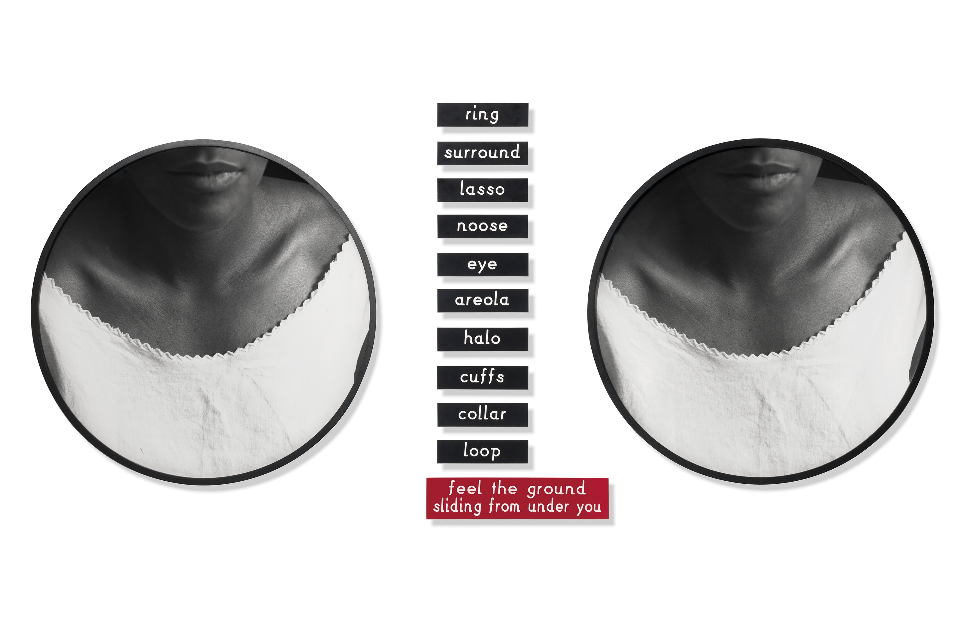 Lorna Simpson | Untitled (Two Necklines) (1989) | MutualArt