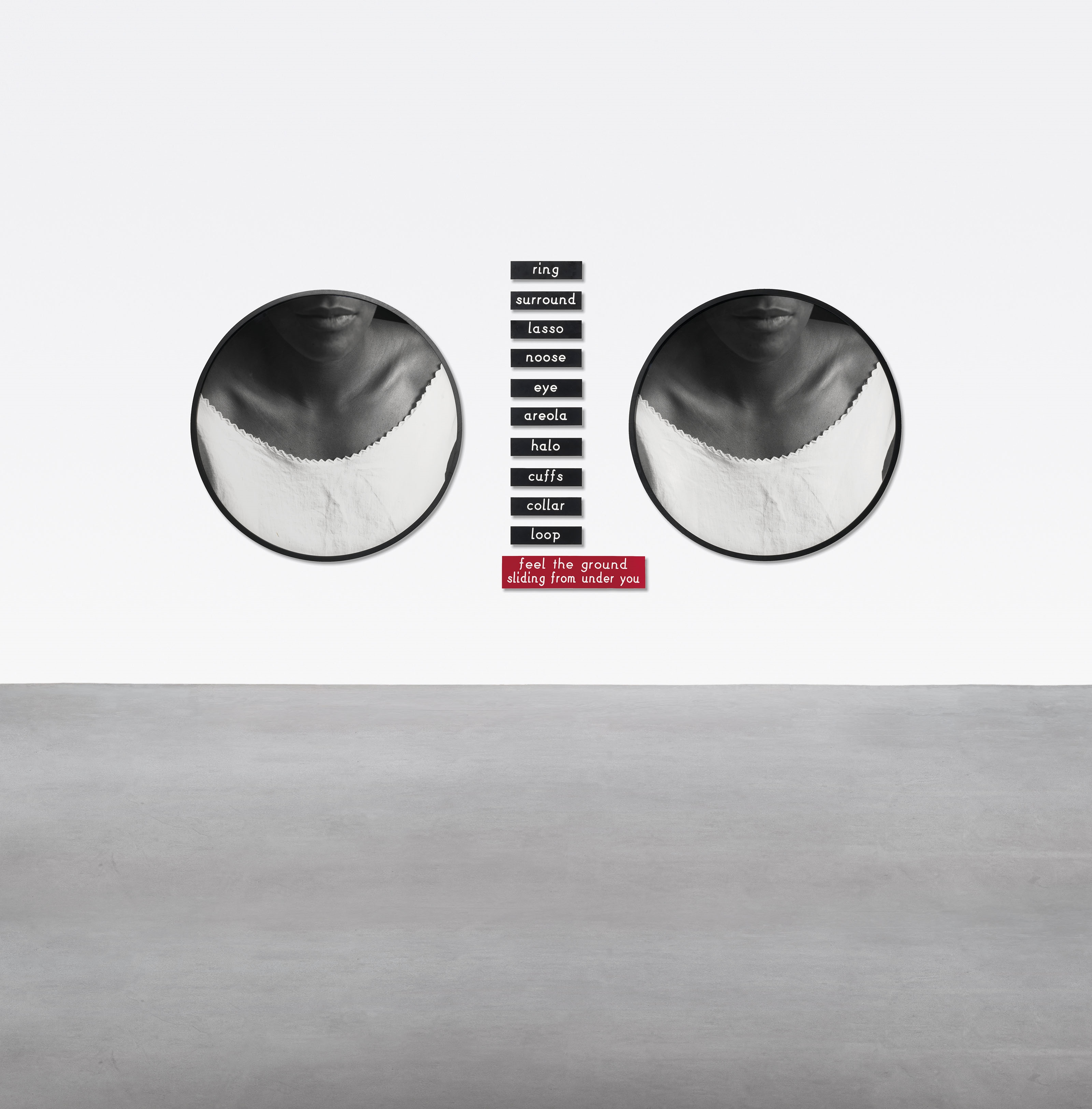 Lorna Simpson | Untitled (Two Necklines) (1989) | MutualArt