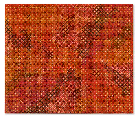 Ding Yi | APPEARANCE OF CROSSES (2008) | MutualArt