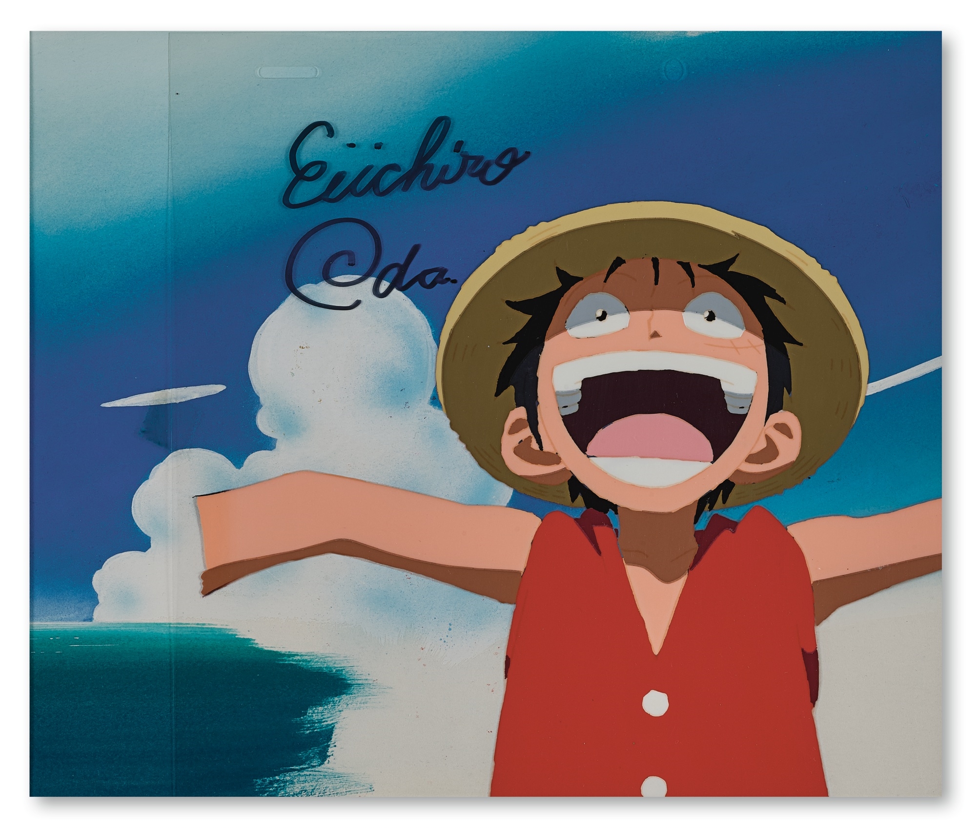 Toei Animation | MONKEY D LUFFY ANIMATION CEL SIGNED BY EIICHIRO ODA ...