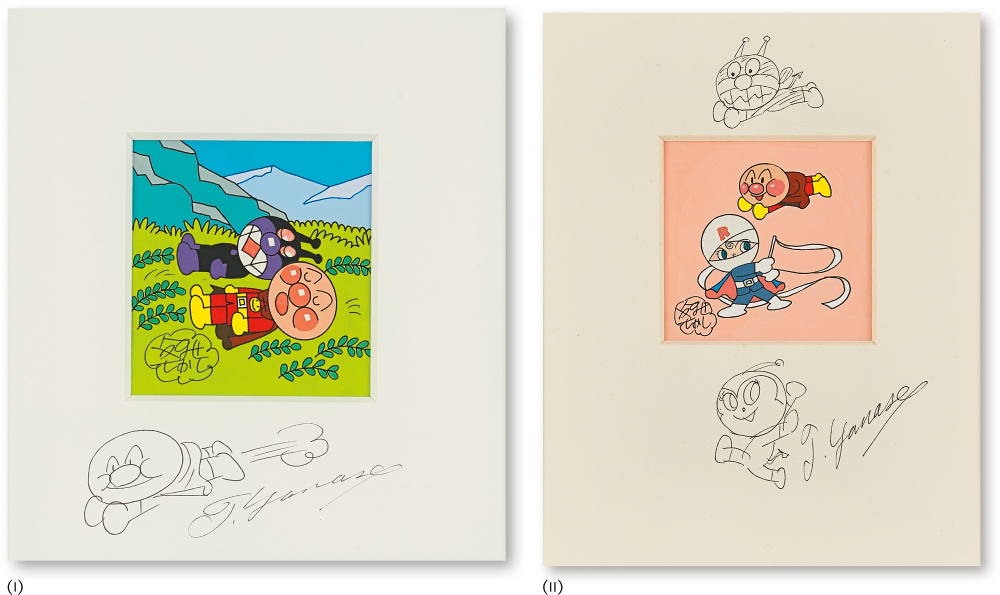 Takashi Yanase | ANPANMAN SIGNED BY TAKASHI YANASE (2 WORKS) | MutualArt