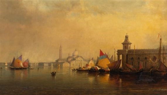 William Tyler | Italian Harbour Scene | MutualArt