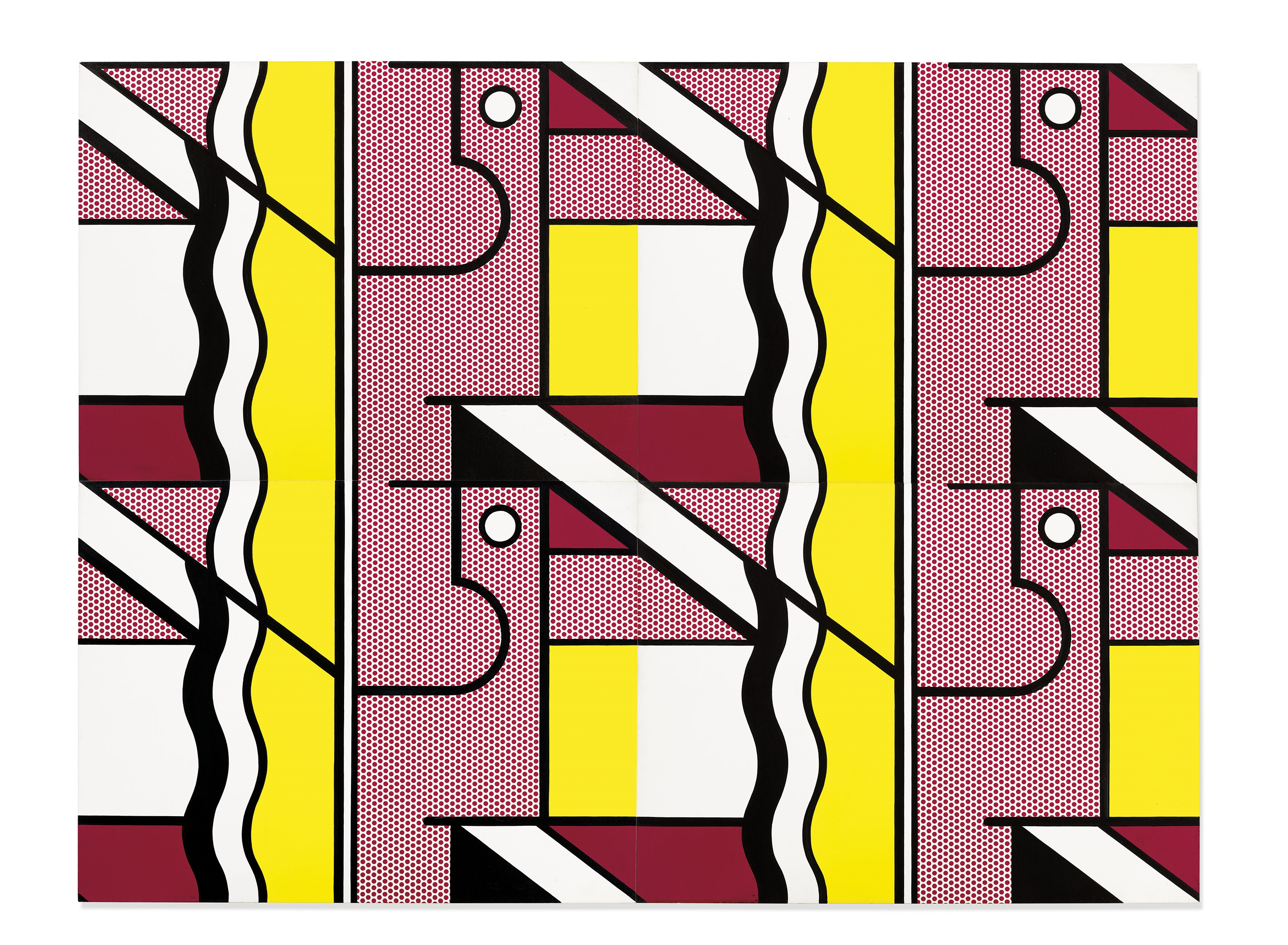 Lichtenstein Roy | Modular Painting with Four Panels, #9 (1970) | MutualArt