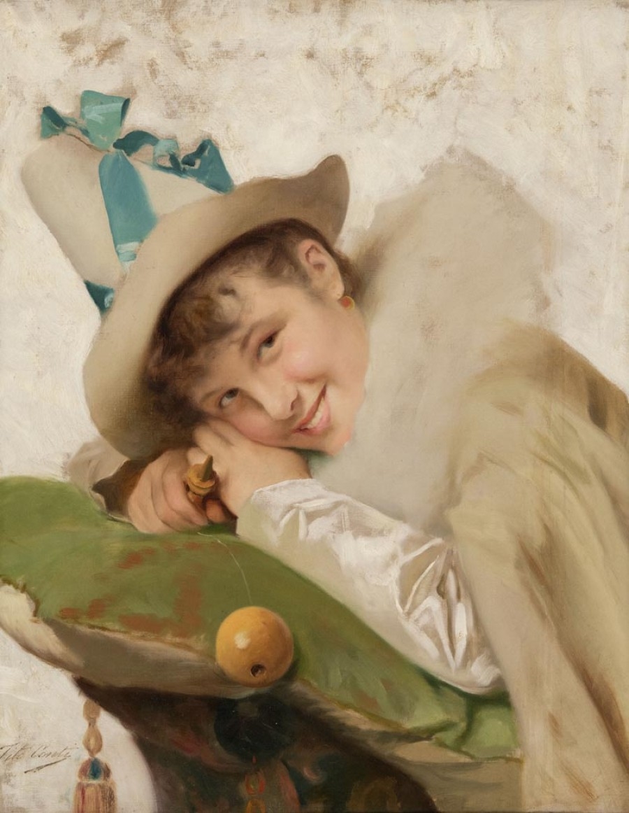 Тито Конти (Tito Conti),1842-1924 гг.Итальянский художник (1 шт. 18 ...