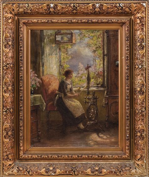 Ludwig Blume-Siebert | A woman in an interior | MutualArt