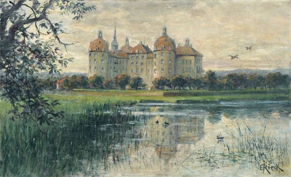 Emil Rieck | Ansicht von Schloss Moritzburg | MutualArt
