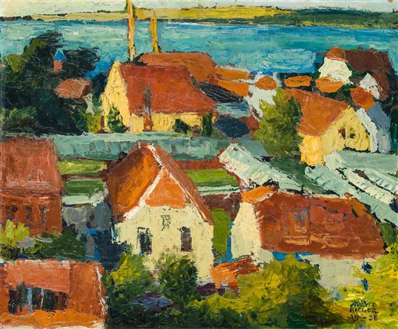 August Rieger | Blick über Wien auf die Donau (1938) | MutualArt