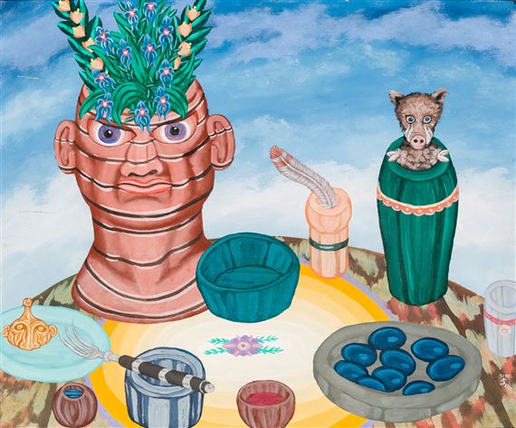 Robert Zeppel-Sperl | Stillleben mit Kopf (1993) | MutualArt